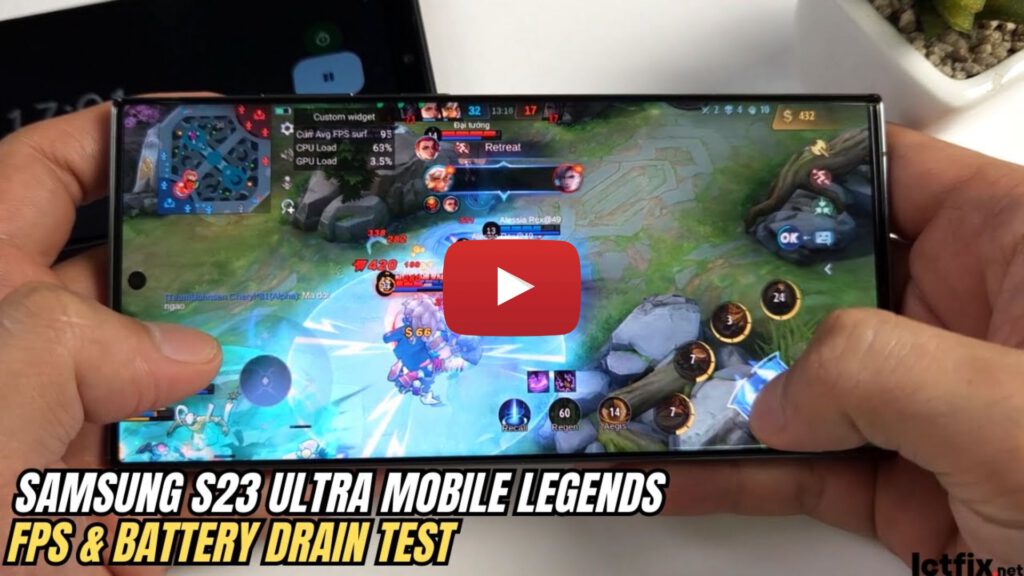 Samsung Galaxy S23 Ultra Mobile Legends Gaming test New Update - ICTfix