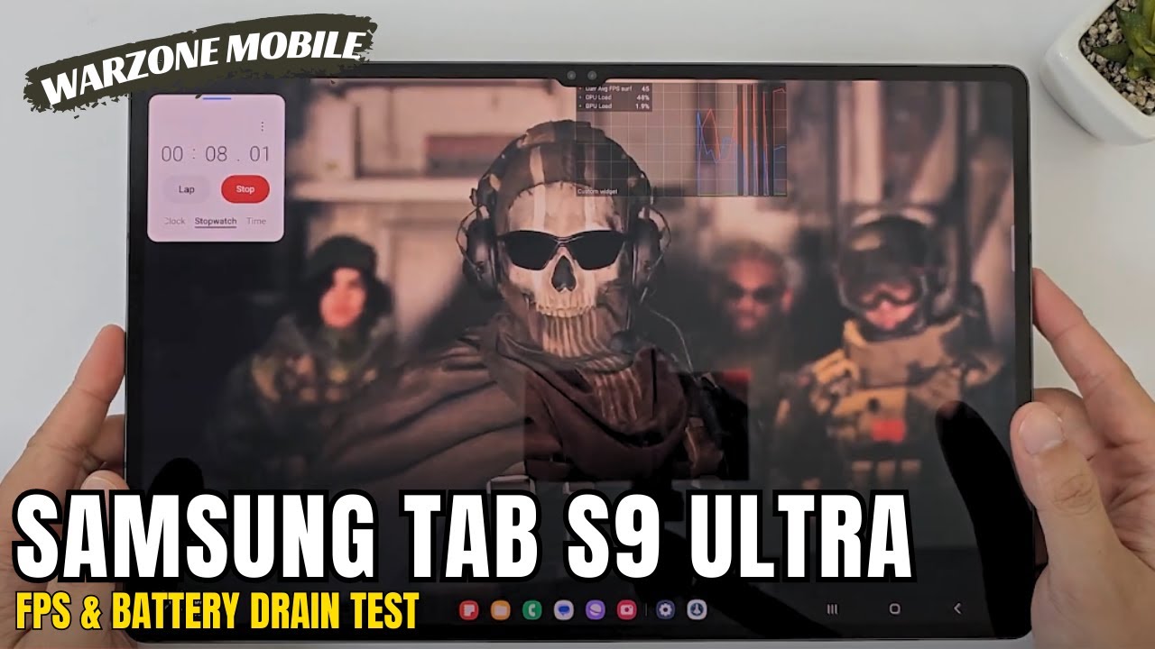 Samsung Galaxy Tab S9 Ultra Call of duty Warzone Gaming test - ICTfix