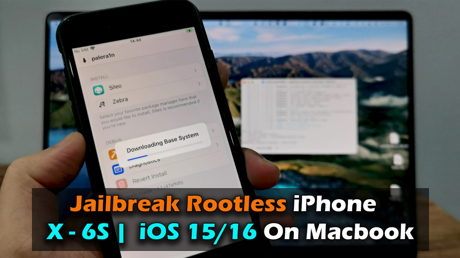 Jailbreak Rootless iPhone X - 6S | iOS 15/16 On Macbook - ICTfix