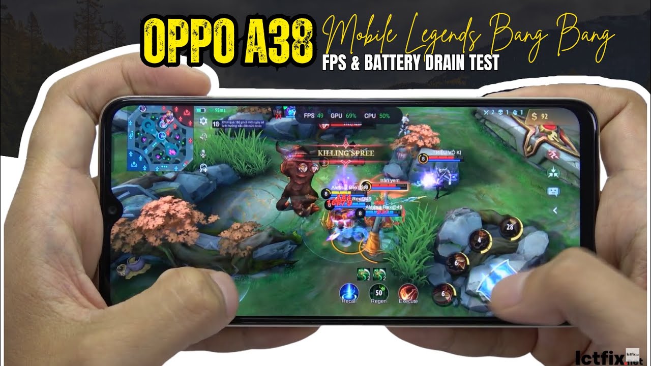 Oppo A38 Mobile Legends Gaming test Mlbb | Helio G85, 4GB RAM - ICTfix