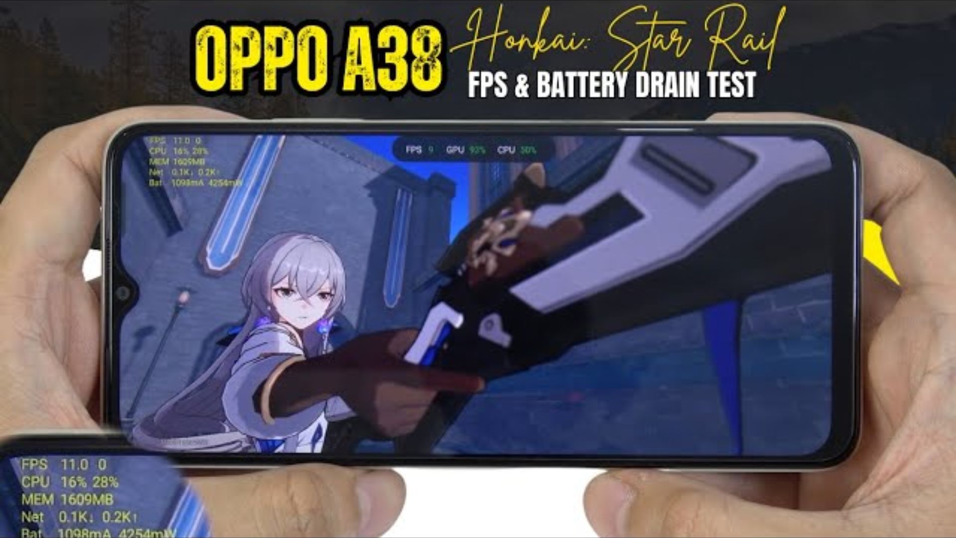 Oppo A38 Honkai: Star Rail Gaming test - ICTfix