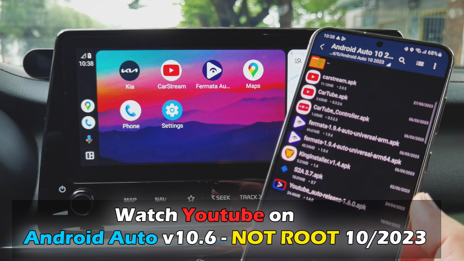 How To Watch Youtube on Android Auto v10.6 - NOT ROOT 10/2023 - ICTfix