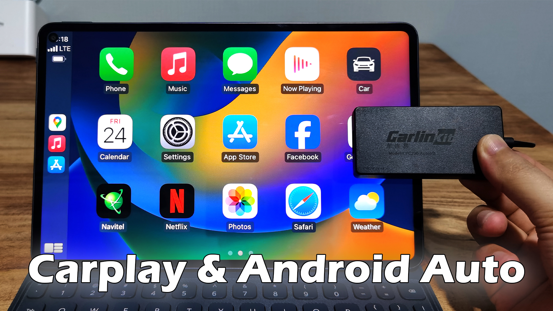The Device Makes Android Screen Use Carplay & Android Auto Wired Or ...
