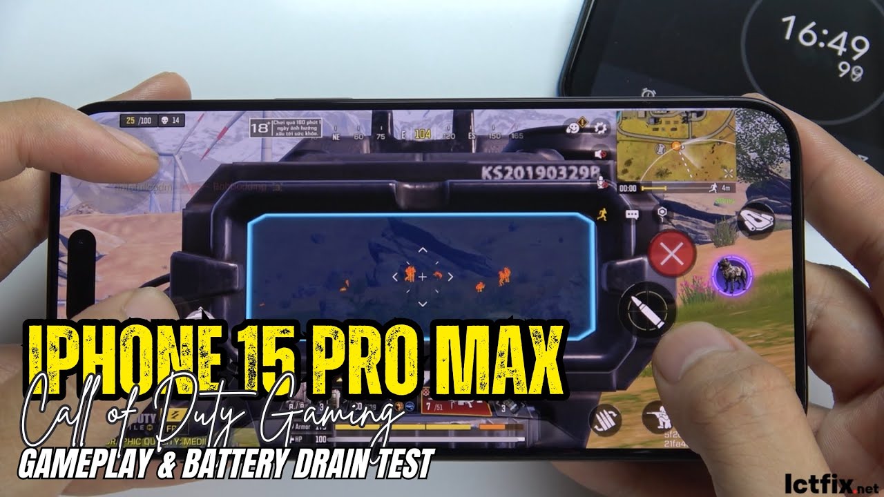 iPhone 15 Pro Max Call of Duty Mobile Gaming test | Apple A17 Pro ...