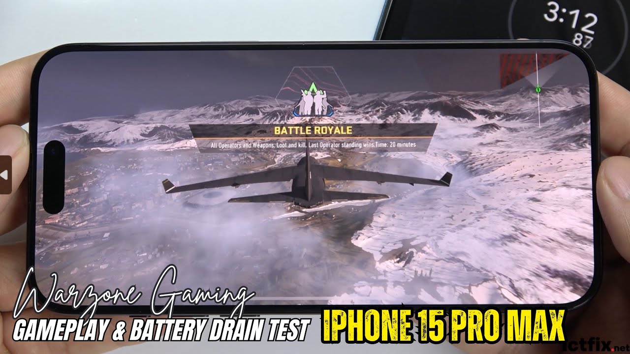 iPhone 15 Pro Max Call of Duty Warzone Mobile Gaming test - ICTfix