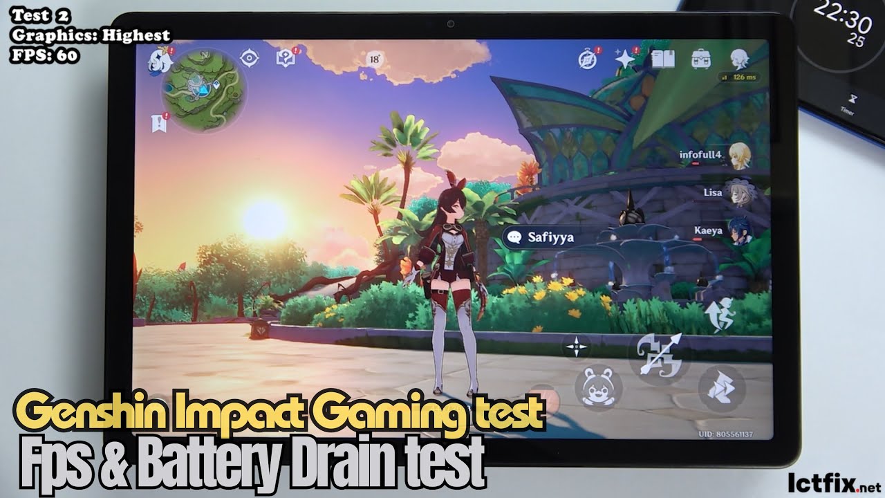 Samsung Galaxy Tab A9+ Genshin Impact Gaming test | Snapdragon 695 ...