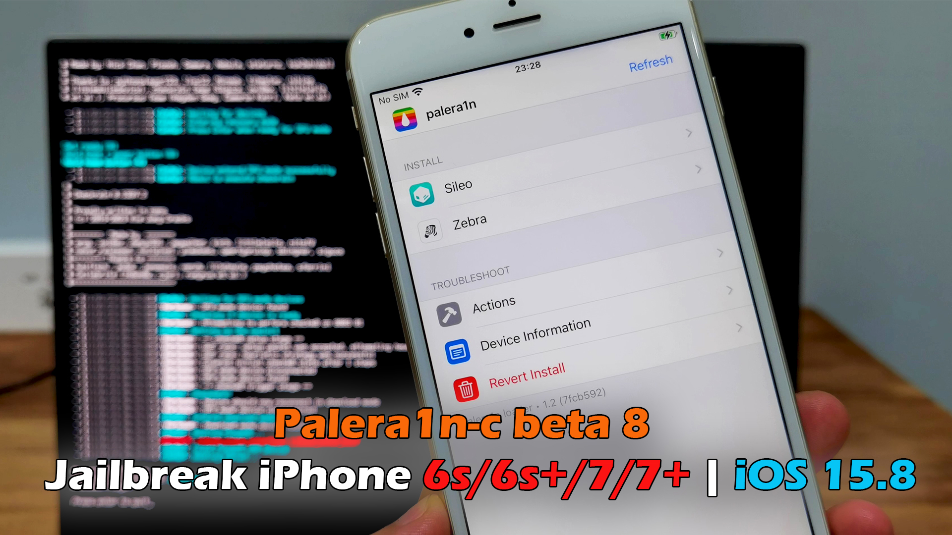 Palera1n-c beta 8 Jailbreak iPhone 6s/6s+/7/7+ | iOS 15.8 - ICTfix