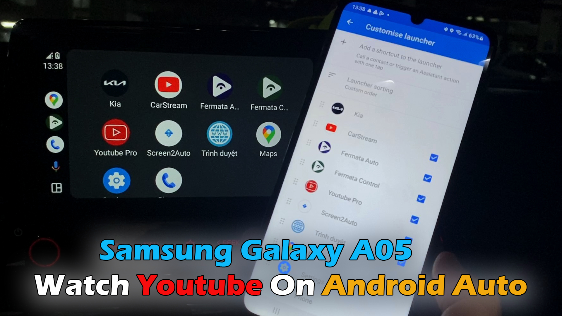 Samsung Galaxy A05 Watch Youtube On Android Auto - ICTfix