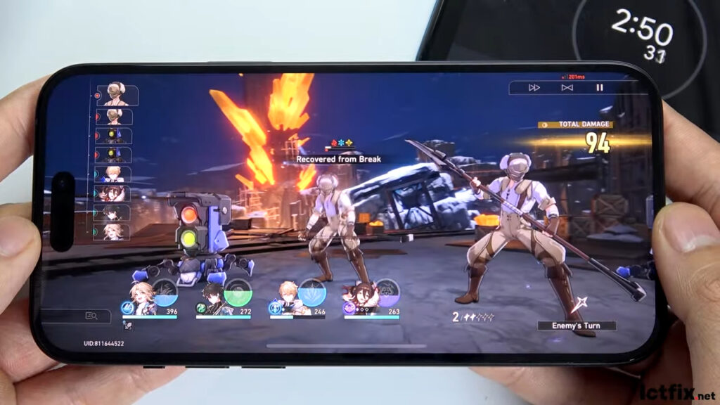 iPhone 15 Plus Honkai Star Rail Gaming test - ICTfix