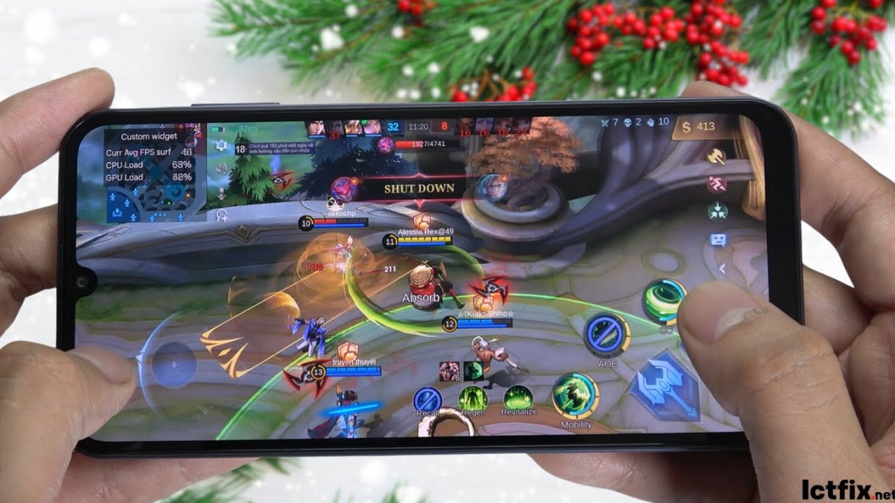 Samsung Galaxy A25 Mobile Legends Gaming test | Exynos 1280, 120Hz ...