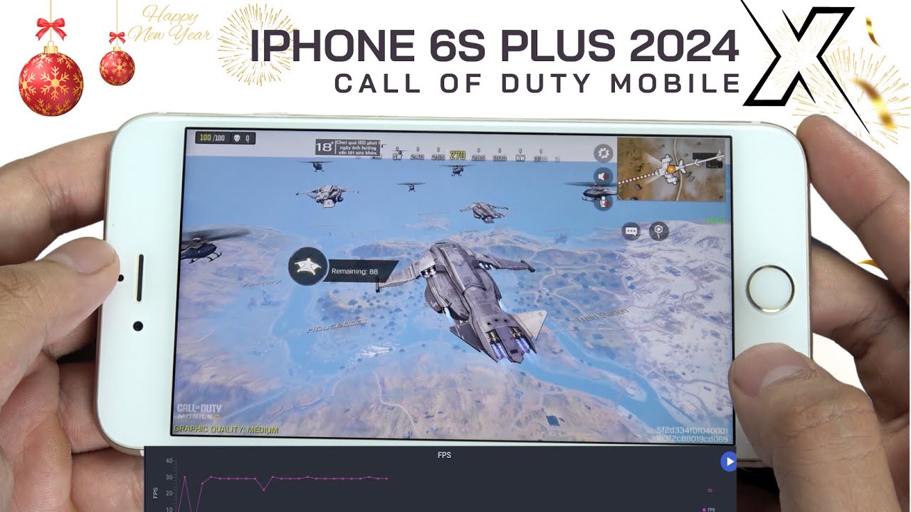 iPhone 6s Plus Call of Duty Mobile Gaming test 2024 - ICTfix