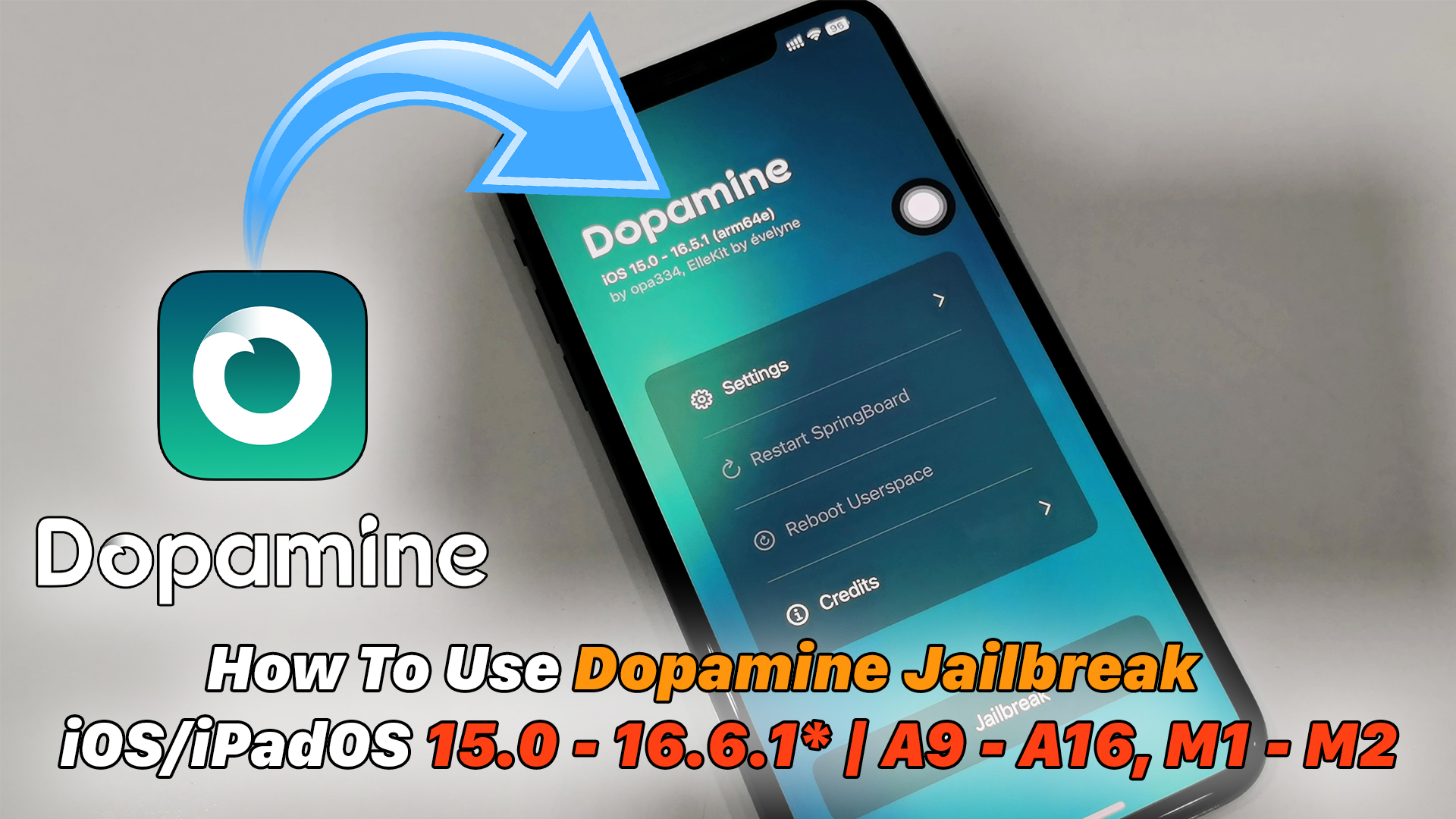 Dopamine Jailbreak iOS/iPadOS 15.0 - 16.6.1* | A9 - A16, M1 - M2 - ICTfix