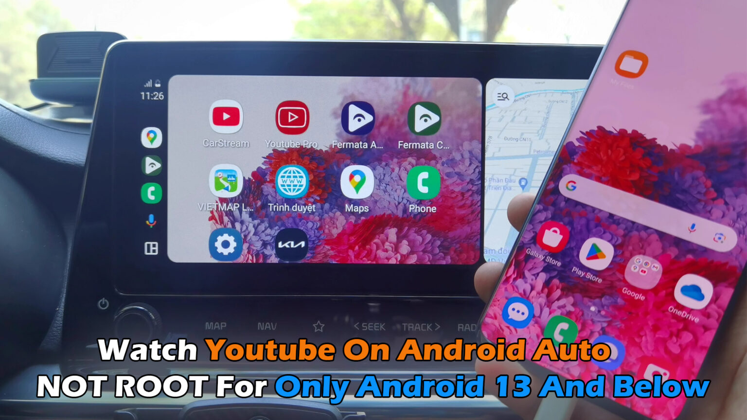 How To Watch Youtube On Android Auto NOT ROOT For Only Android 13 Below - ICTfix