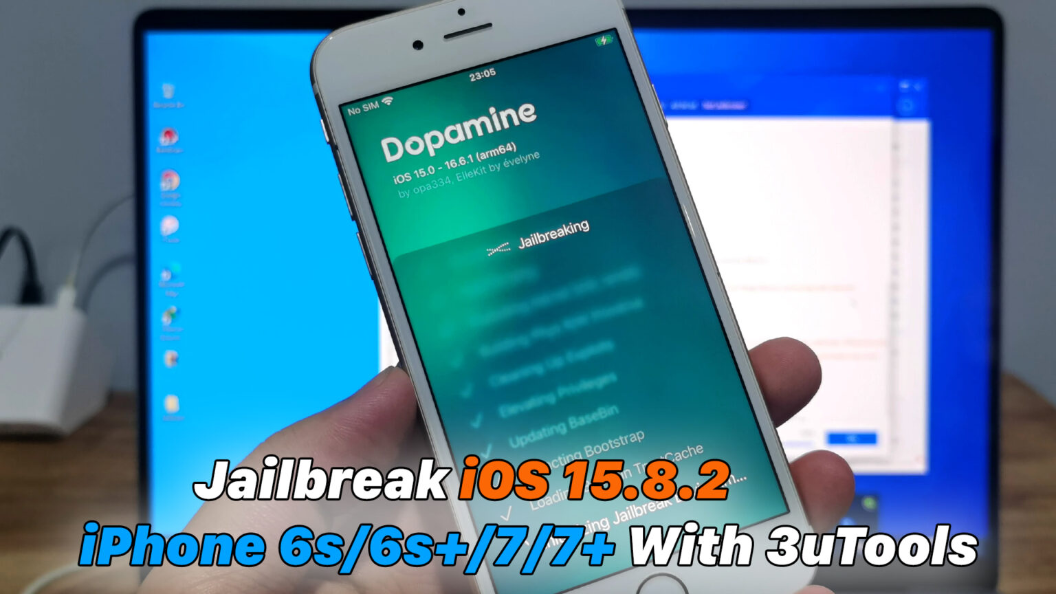 How To Jailbreak iOS 15.8.2 iPhone 6s/6s+/7/7+ With 3uTools (Dopamine) - ICTfix