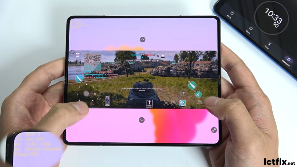 Samsung Galaxy Z Fold 5 War Thunder Gaming test | Snapdragon 8 Gen 2 ...