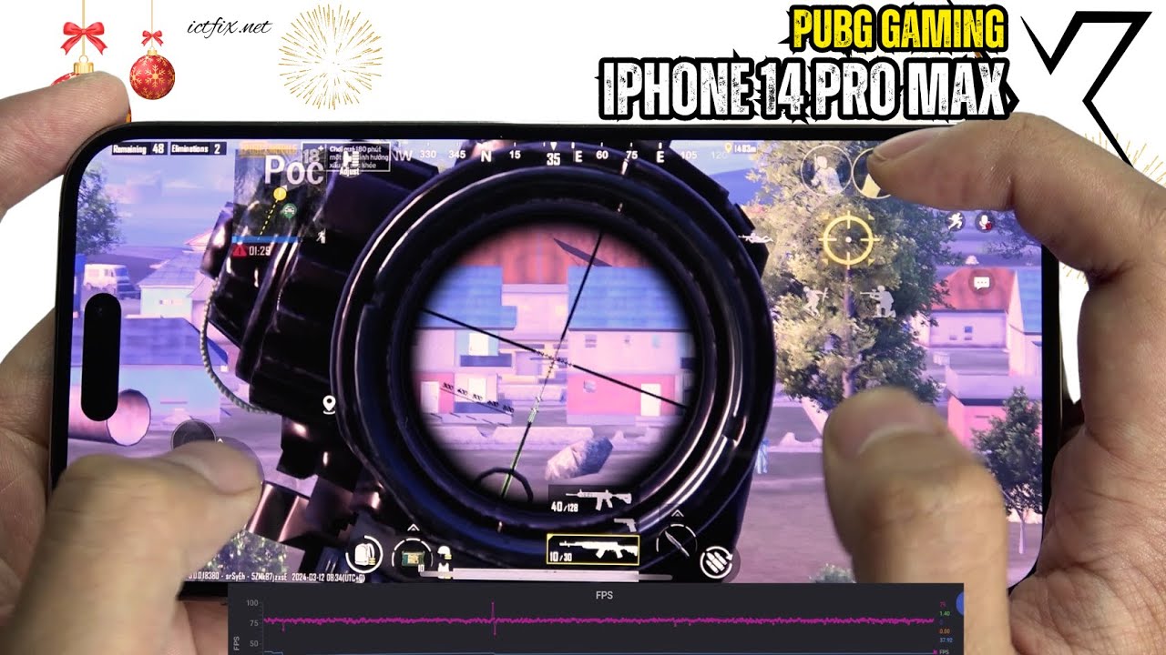 iPhone 14 Pro Max PUBG Mobile Gaming test Update 2024 | Apple A16 ...