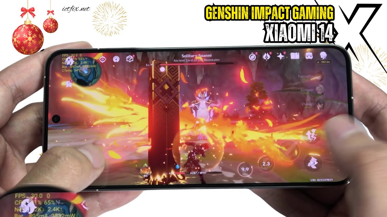 Xiaomi 14 Genshin Impact Gaming test | Snapdragon 8 Gen 3, 120Hz ...