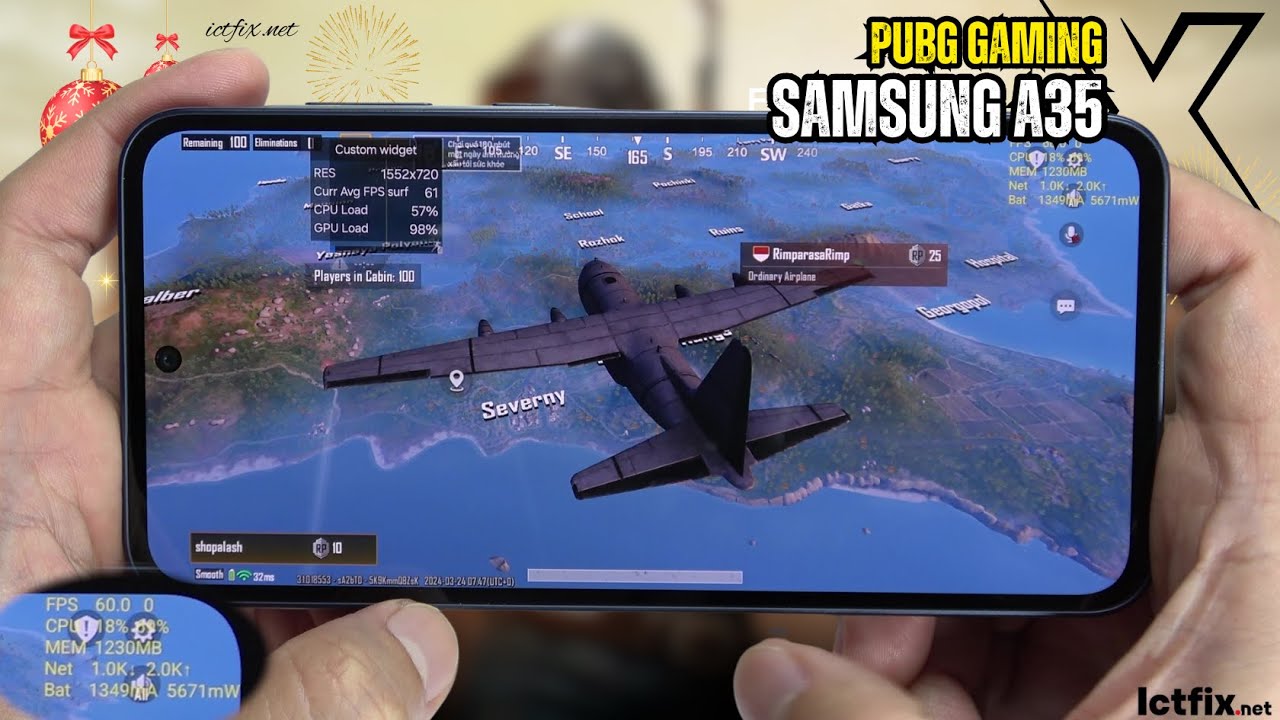Samsung Galaxy A35 PUBG Mobile Gaming test | Exynos 1380, 120Hz Display ...