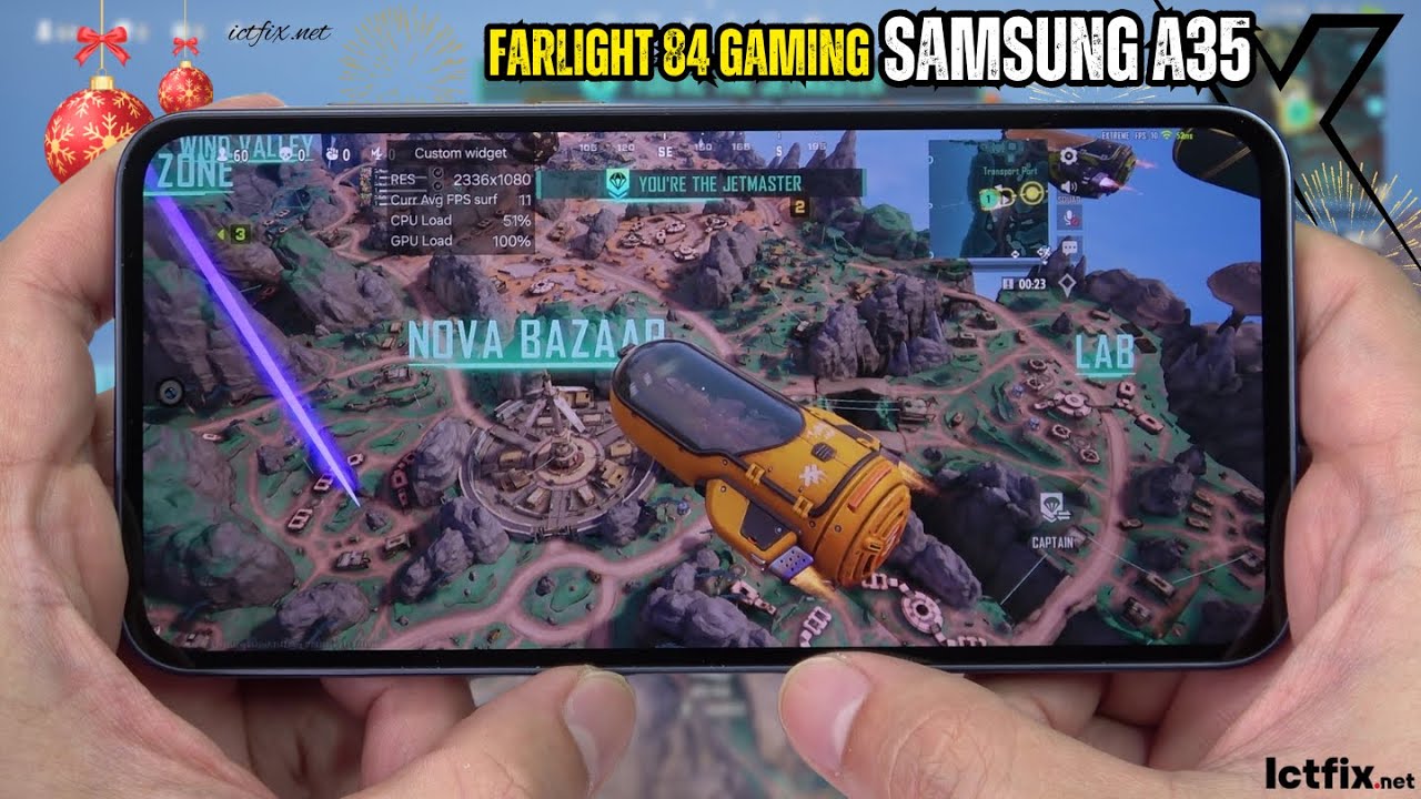 Samsung Galaxy A35 Farlight 84 Gaming test | Exynos 1380, 120Hz Display ...