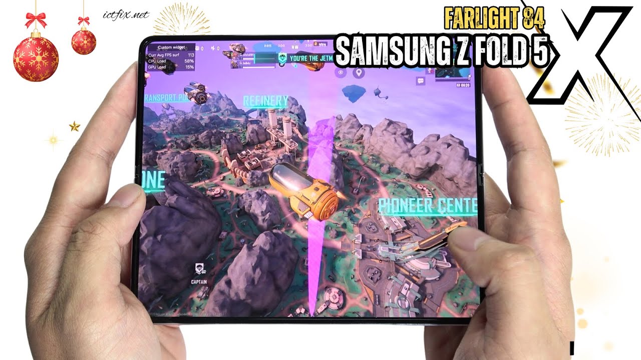 Samsung Galaxy Z Fold 5 Farlight 84 Gaming test - ICTfix