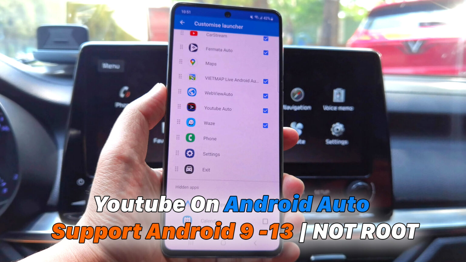 Youtube On Android Auto Any Android Device Support Android 9 -13 | NOT ROOT - ICTfix