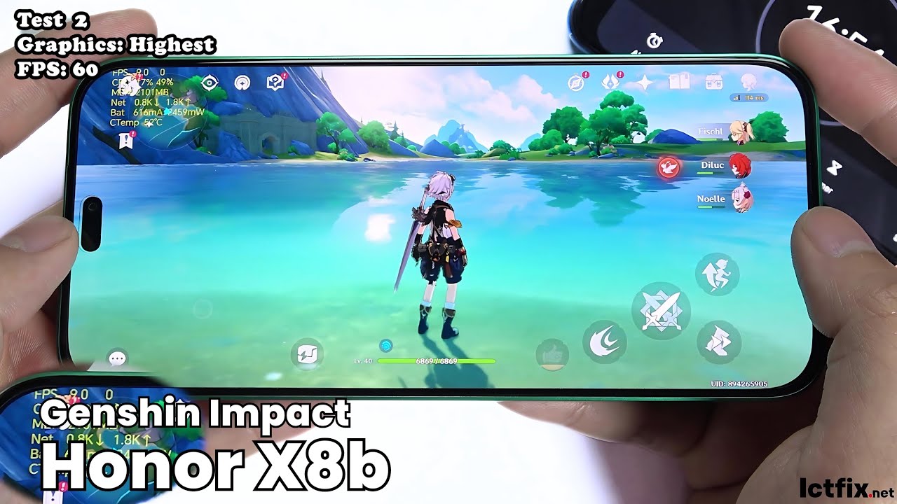 Honor X8b Genshin Impact Gaming test | Snapdragon 680, 90Hz Display ...