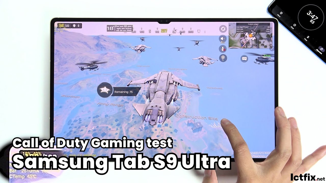Samsung Tab S9 Ultra Call of Duty Mobile Gaming test CODM 2024 ...