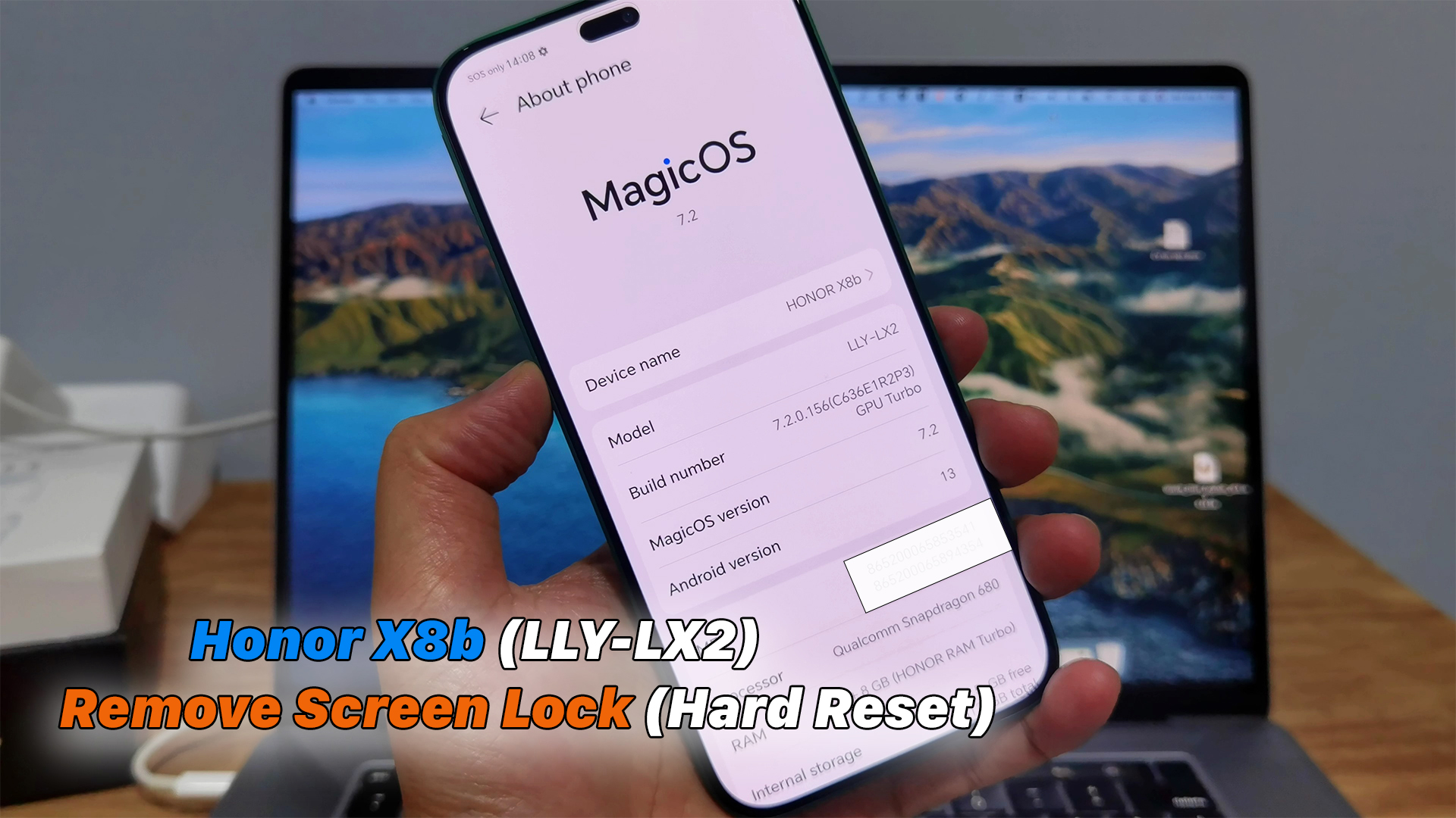 Honor X8b (LLY-LX2) - Remove Screen Lock (Hard Reset) - ICTfix