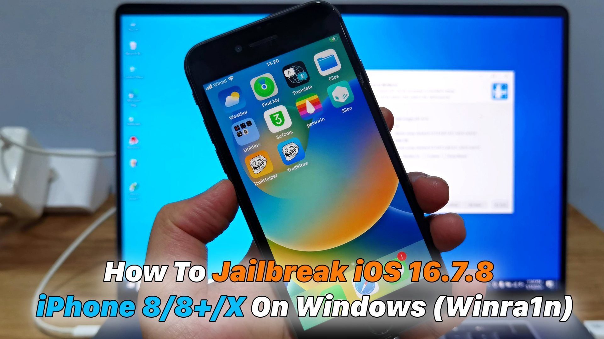How To Jailbreak Ios 16 7 8 Iphone 8 8 X On Windows Winra1n Ictfix