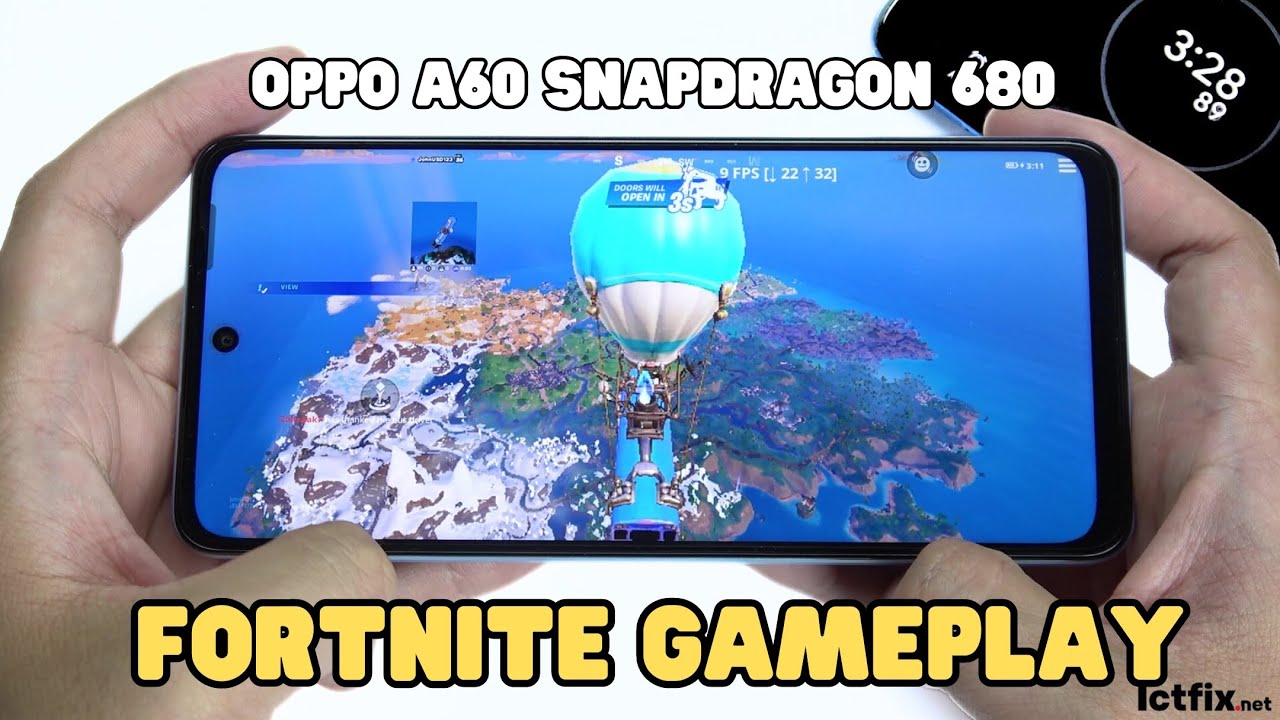 Oppo A60 Fortnite Gaming test | Snapdragon 680, 90Hz Display - ICTfix