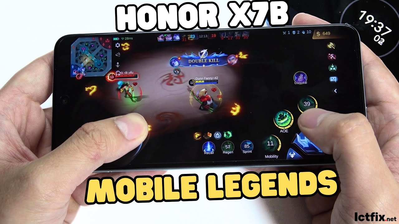 Honor X7b Mobile Legends Gaming test MLBB | Snapdragon 680 - ICTfix