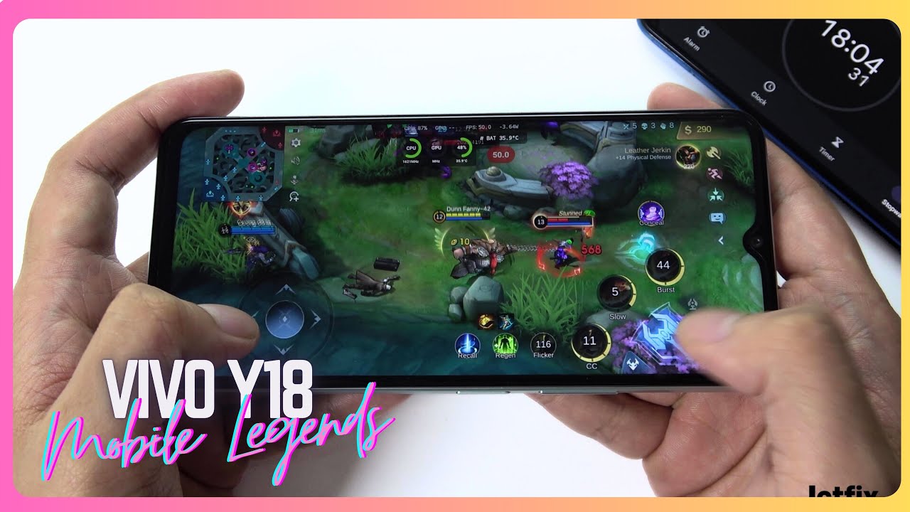 Vivo Y18 Mobile Legends Gaming test MLBB | Helio G85, 90Hz Display - ICTfix