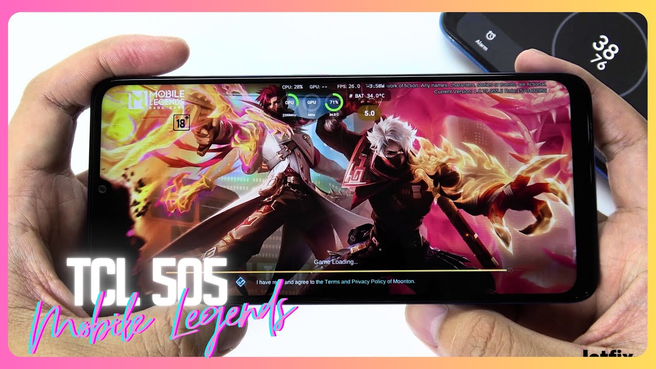 TCL 505 Mobile Legends Gaming test | Helio G36, 90Hz Dsplay - ICTfix