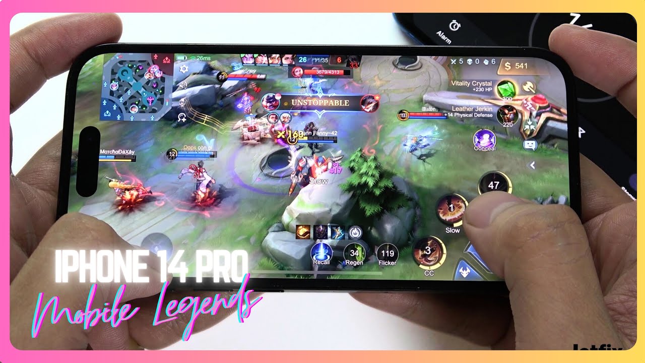 iPhone 14 Pro Mobile Legends Gaming test | Apple A16 Bionic, 120Hz ...