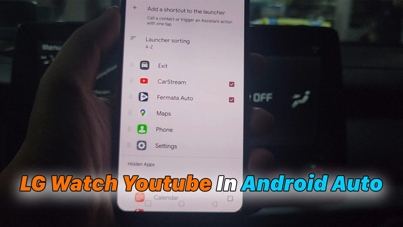 LG Phone Watch Youtune In Android Auto - ICTfix