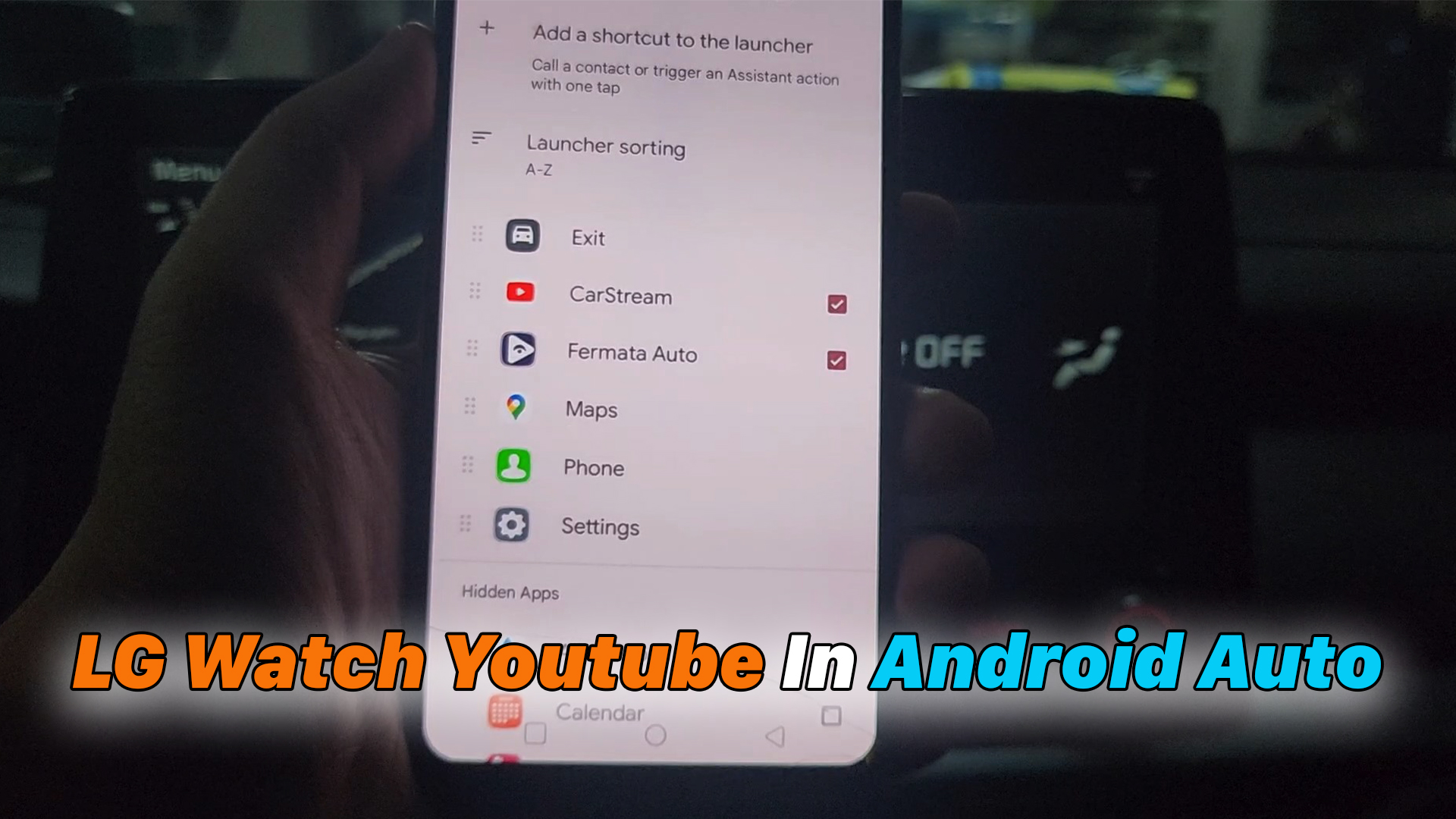 LG Phone Watch Youtune In Android Auto - ICTfix