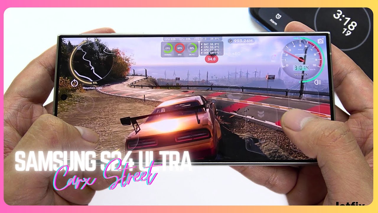 Samsung Galaxy S24 Ultra CarX Street Mobile Gaming test | Snapdragon 8 ...