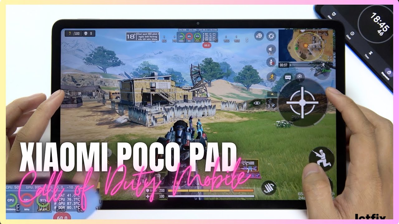Poco Pad Call of Duty Mobile Gaming test CODM | Snapdragon 7s Gen 2 ...