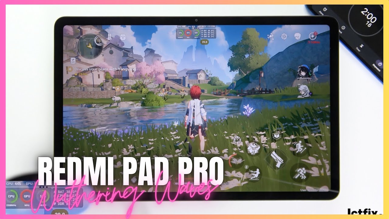 Redmi Pad Pro Wuthering Waves Gaming test | Snapdragon 7s Gen 2, 120Hz ...
