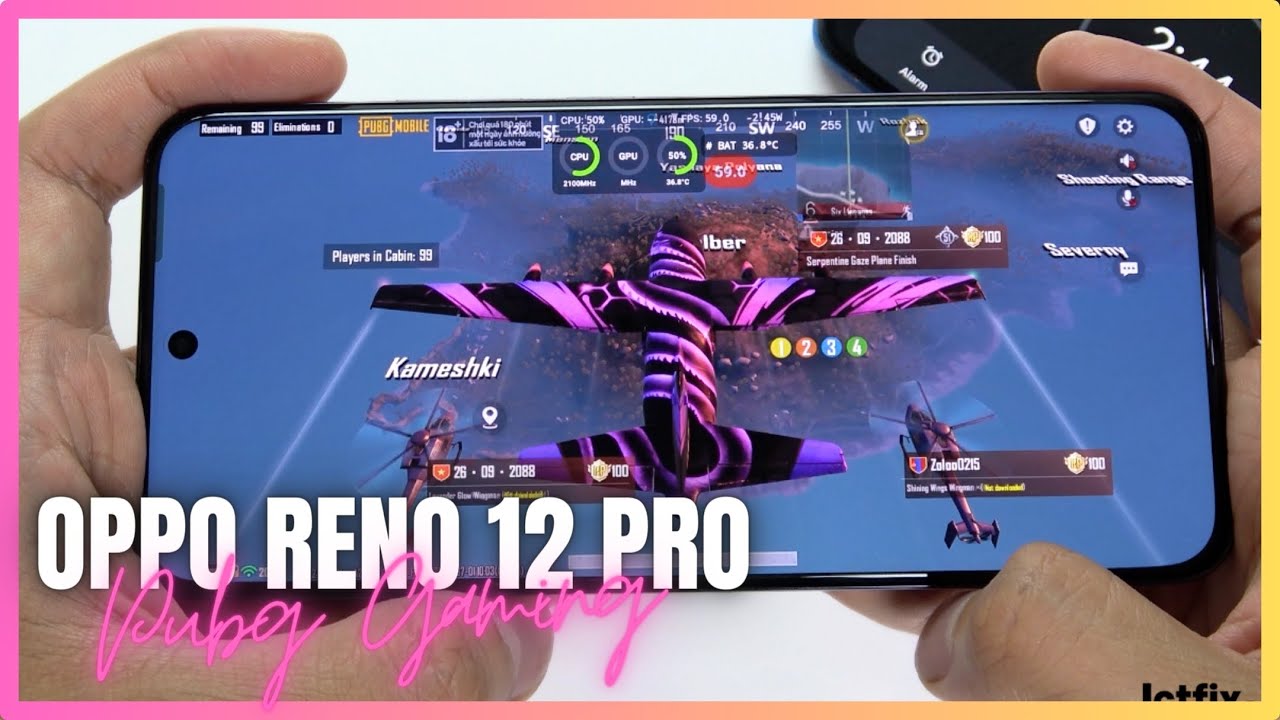 Oppo Reno 12 Pro PUBG Mobile Gaming test | Dimensity 7300 Energy, 120Hz ...