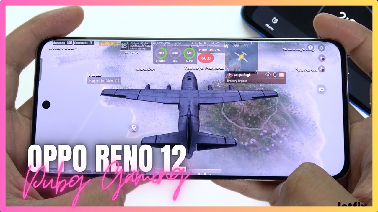 Oppo Reno 12 PUBG Mobile Gaming test | Dimensity 7300 Energy, 120Hz ...