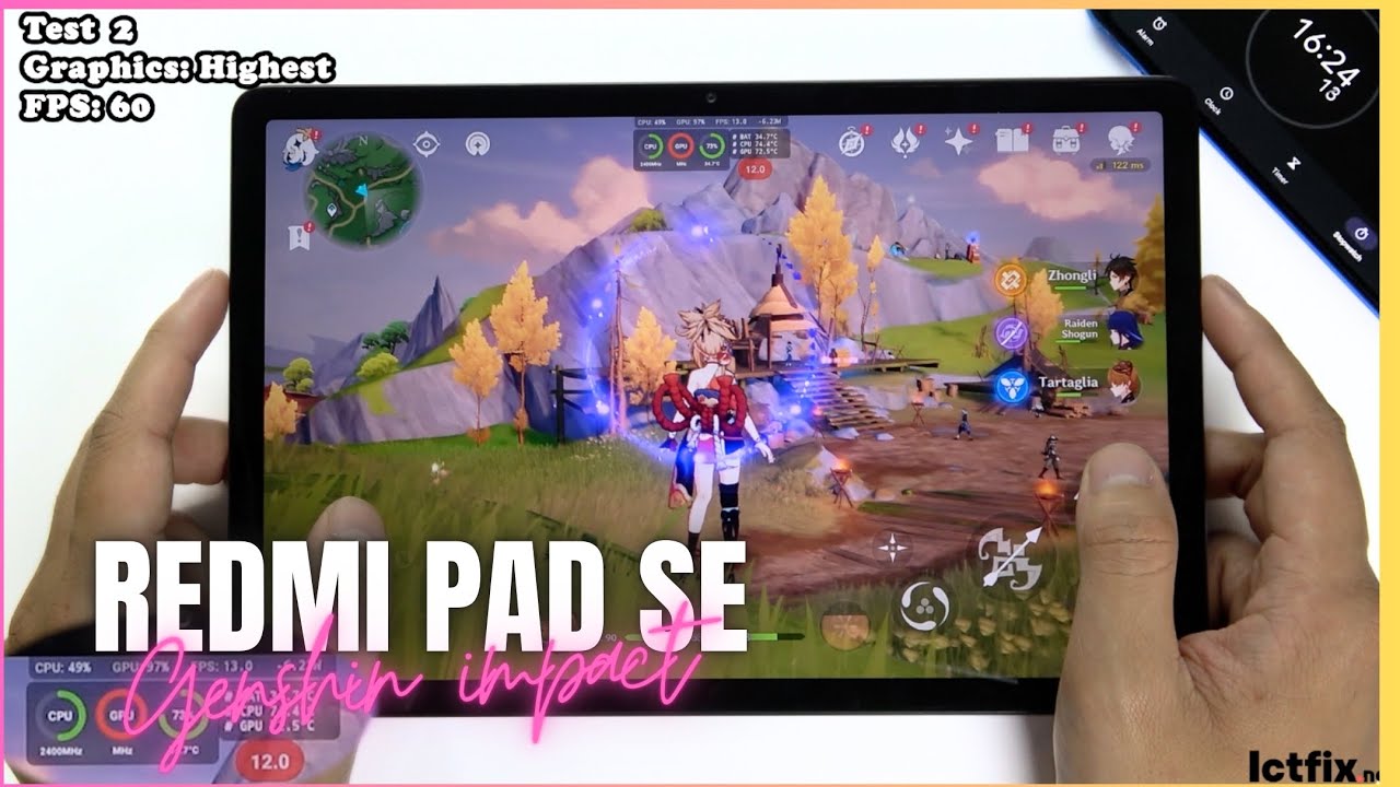 Xiaomi Redmi Pad SE Genshin Impact Gaming test Update | Snapdragon 680 ...