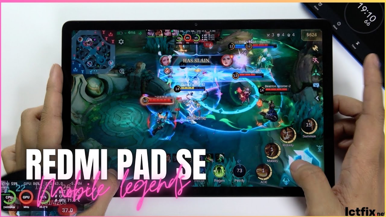 Xiaomi Redmi Pad SE Mobile Legends Gaming test MLBB Update | Snapdragon ...