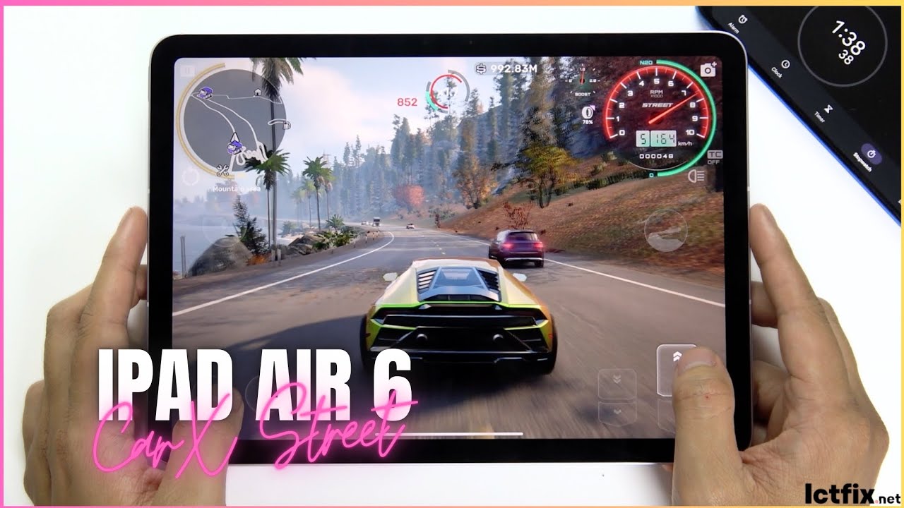 iPad Air 6 CarX Street Gaming test | Apple M2 - ICTfix