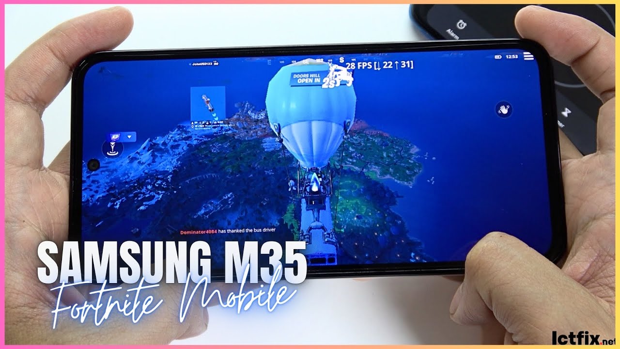 Samsung Galaxy M35 Fortnite Mobile Gaming test | Exynos 1380, 120Hz ...