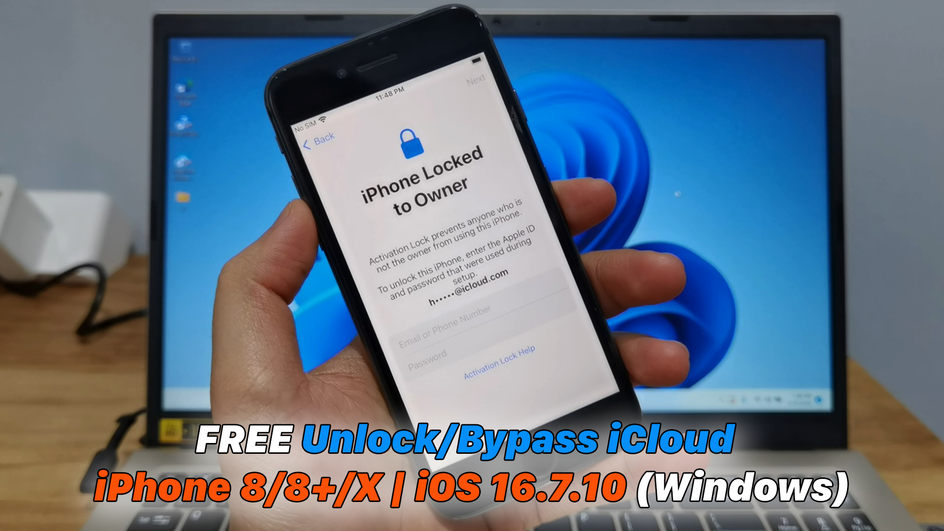 FREE Unlock/Bypass iCloud iPhone 8/8+/X | iOS 16.7.10 (Windows) - ICTfix