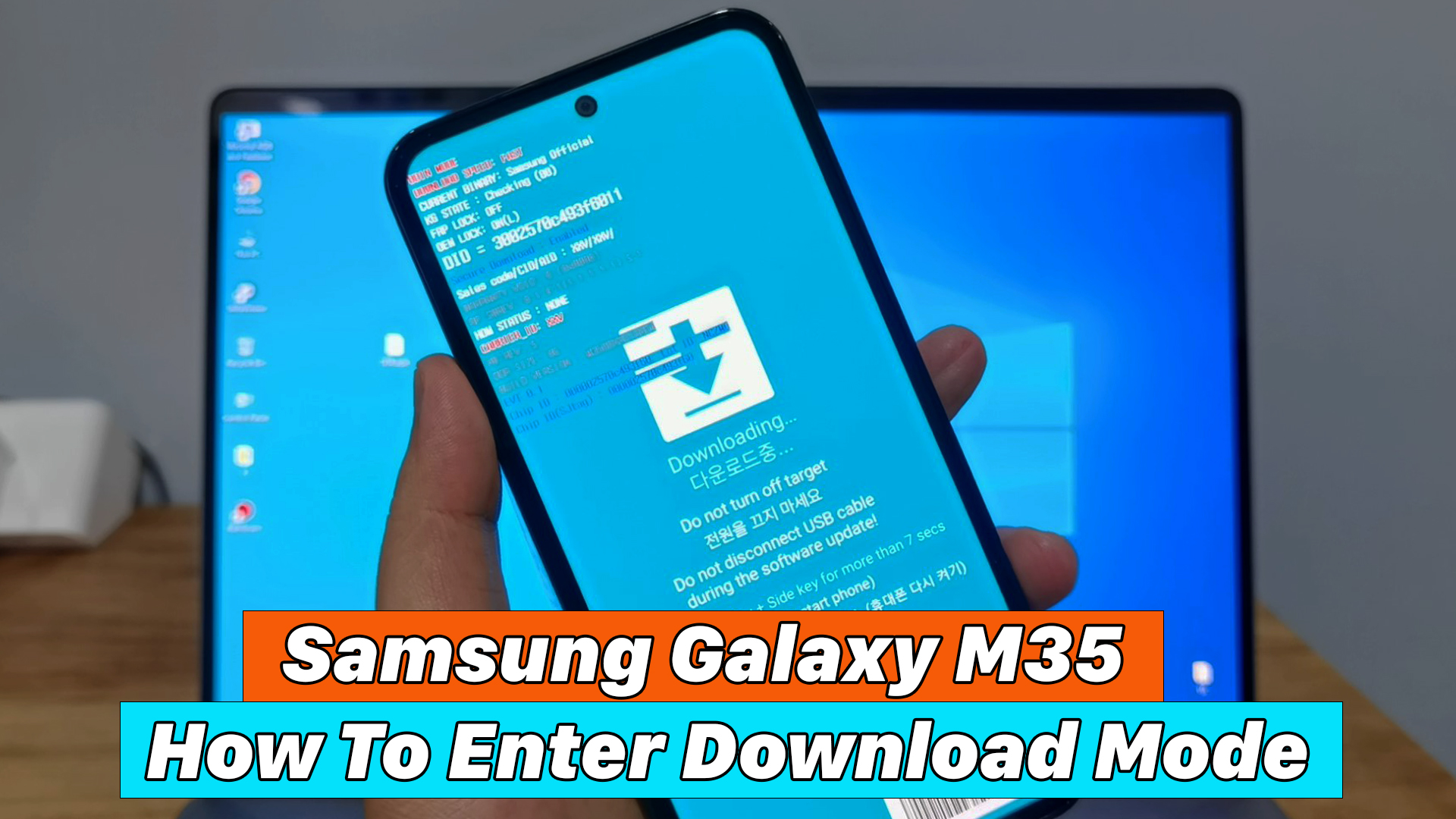Samsung Galaxy M35 5G - How To Enter Download Mode - ICTfix