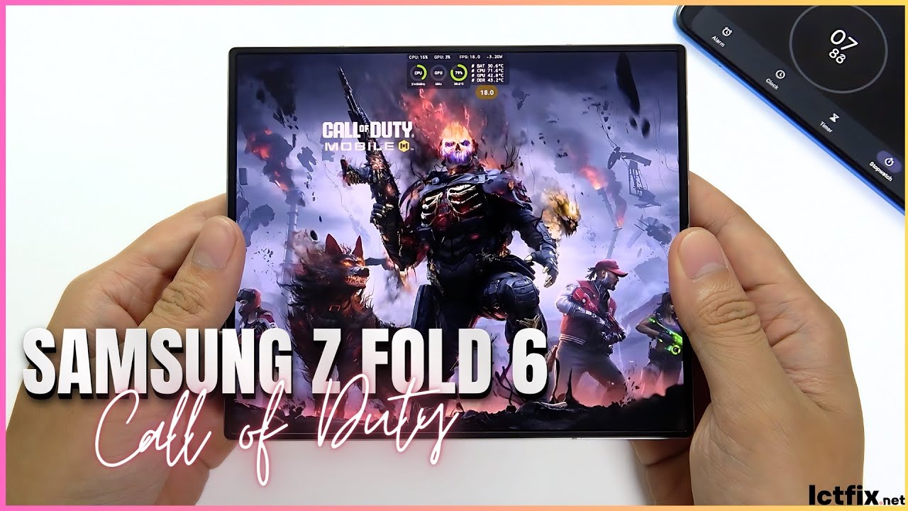 Samsung Z Fold 6 Call of DUTY Mobile Gaming test CODM | Snapdragon 8 ...