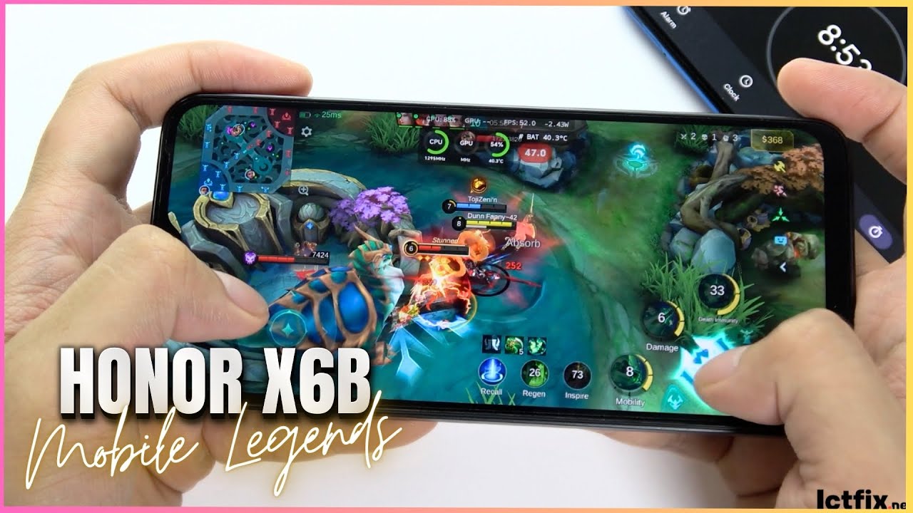 Honor X6b Mobile Legends Gaming test MLBB | Helio G85, 90Hz Display ...