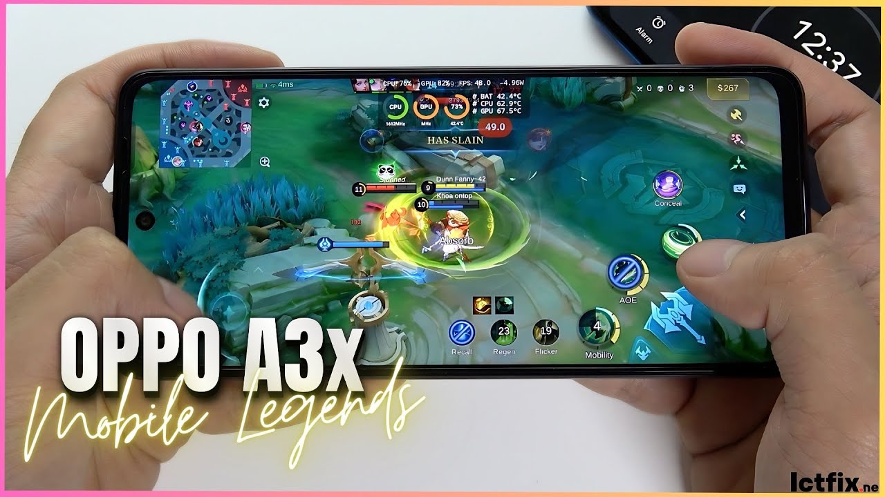 Oppo A3x Mobile Legends Gaming test MLBB | Snapdragon 6s Gen 1, 90Hz ...